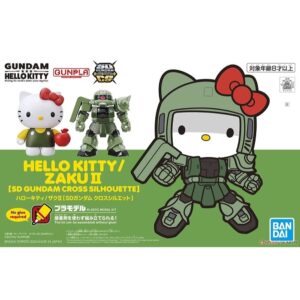 bandai hobby - hello kitty/zak ii [sd gundam cross silhouette] (2554763)