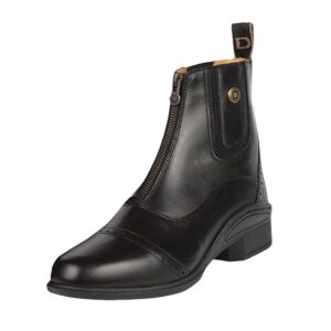 dublin rapture zip paddock boots, black, ladies 9.5