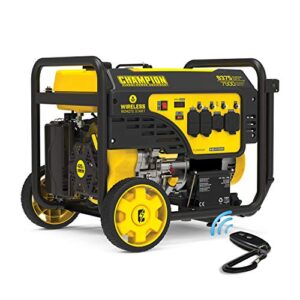 champion power equipment 201004 9375/7500-watt portable generator, wireless remote start