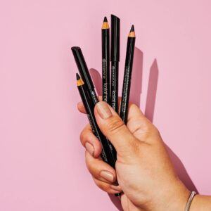 essence | 5-Pack Black Kajal Eyeliner Pencil | Water-Resistant & Applies Smoothly & Evenly | Sharpenable | Paraben Free | Cruelty Free