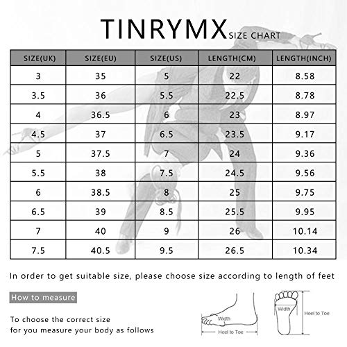 TINRYMX Women T Strap Character Shoes Modern Dance Shoes with Closed Toe Party Pumps, Model KM-719, Silver, US 8.5