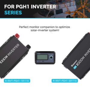 Renogy Inverter Monitor High Precision Remote Meter Smart Inverter Control Display Compatible with PGH Series