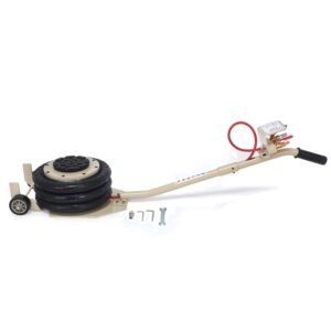 HTTMT- Vehicle 3 Ton / 6600LBS Auto shop Tire Shop Triple Bag Air Go Jack 6600 LBS Quick Lift Heavy Duty Jackng Pneumatic Jack Camel [P/N: ET-CAR-FIX002-RED+BK]