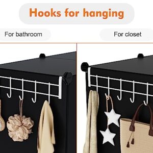 Closet Organizer, 12-cube Closet Organizers and Storage, Portable Closet Storage Shelves, Clothing Storage for Kids, Closet, Bedroom, Bathroom, Office (11.8x11.8x11.8 inch), Black