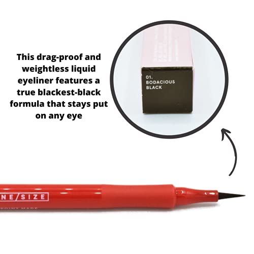 ONE/SIZE by Patrick Starrr Point Made Waterproof Liquid Eyeliner Pen - 24-Hour Longwear, Smudgeproof, Precise Black Makeup Eye Liner, Vegan, Cruelty Free