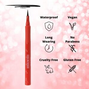 ONE/SIZE by Patrick Starrr Point Made Waterproof Liquid Eyeliner Pen - 24-Hour Longwear, Smudgeproof, Precise Black Makeup Eye Liner, Vegan, Cruelty Free