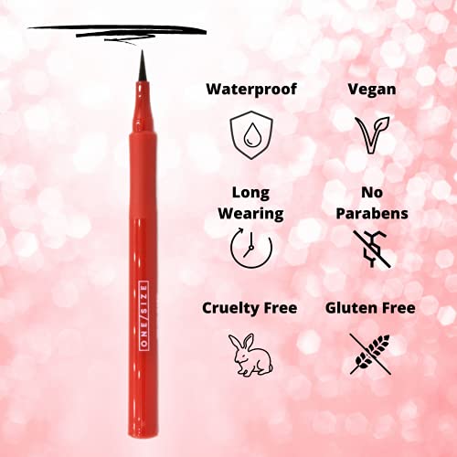 ONE/SIZE by Patrick Starrr Point Made Waterproof Liquid Eyeliner Pen - 24-Hour Longwear, Smudgeproof, Precise Black Makeup Eye Liner, Vegan, Cruelty Free