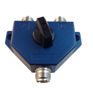 Anteenna TW-102BLUE 2 Position Coaxial Switch for 144/440MHz HAM CB or HF/VHF/UHF Radio UHF Female (SO-239) Connector Plated NI