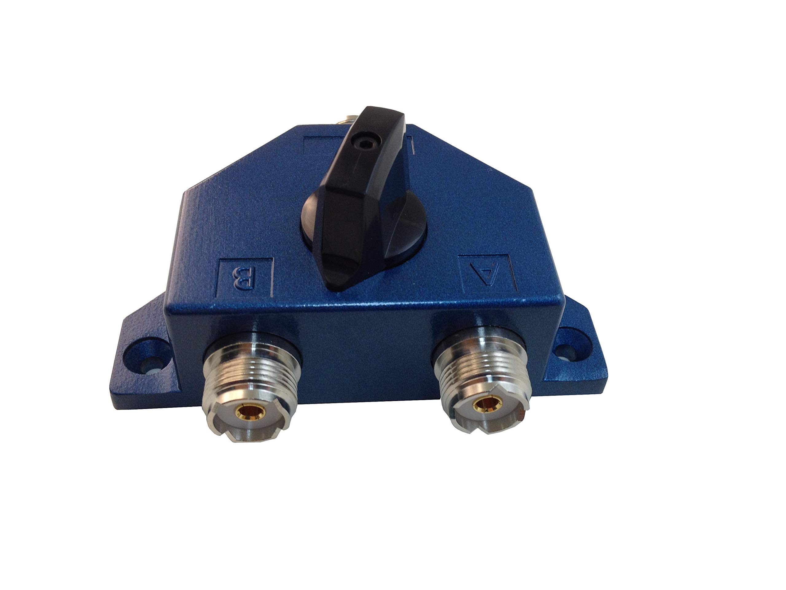 Anteenna TW-102BLUE 2 Position Coaxial Switch for 144/440MHz HAM CB or HF/VHF/UHF Radio UHF Female (SO-239) Connector Plated NI