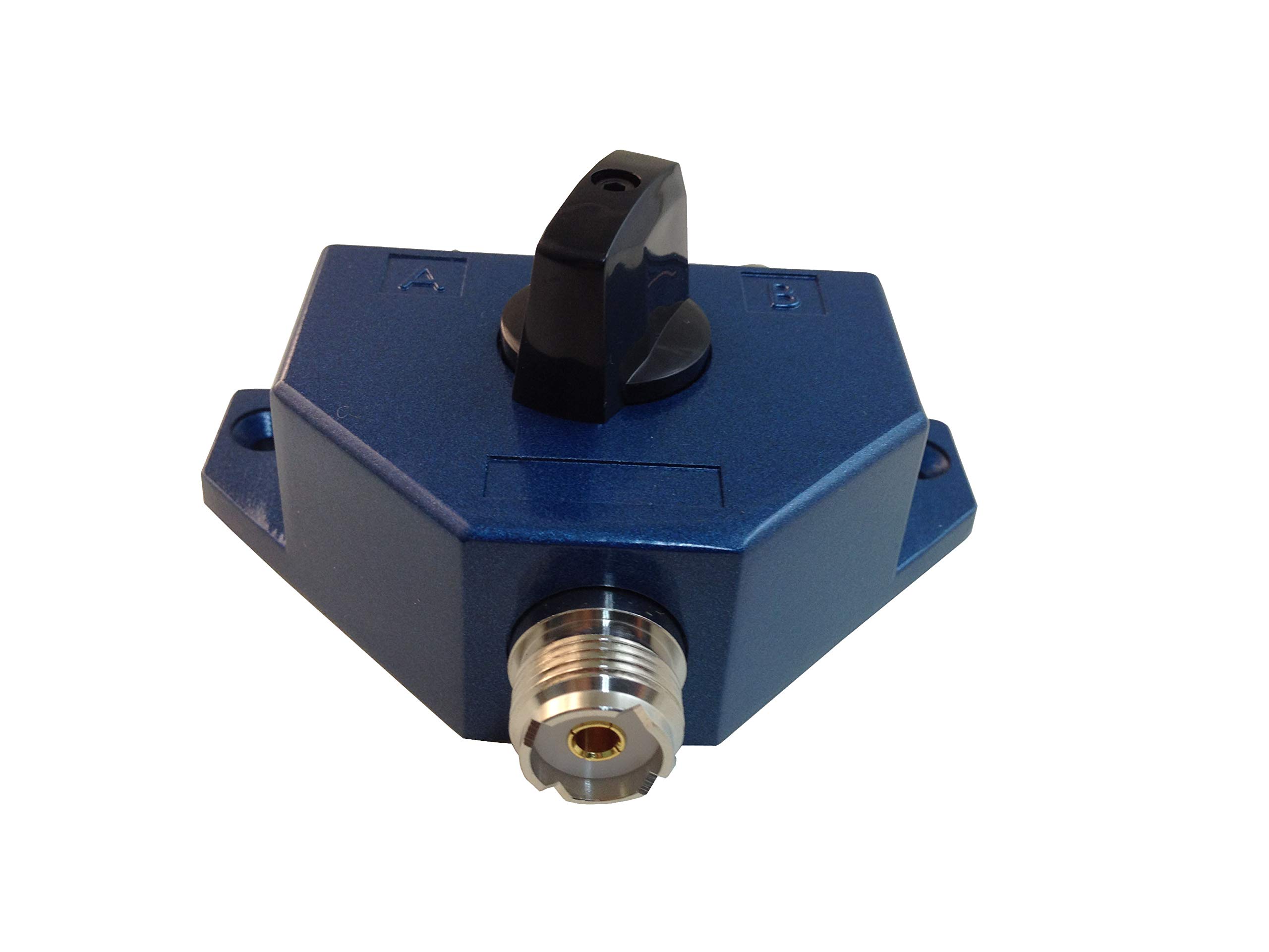 Anteenna TW-102BLUE 2 Position Coaxial Switch for 144/440MHz HAM CB or HF/VHF/UHF Radio UHF Female (SO-239) Connector Plated NI