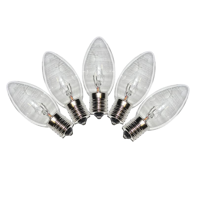 Holiday Bright Lights 9760950 C9 Christmas Light Bulbs44, Clear44, 1 in. - 25 Lights