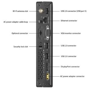 Lenovo ThinkCentre M73 Tiny Desktop PC Computer Package, Intel Core i3 2.9GHz, 8G DDR3, 256G SSD, VGA, DP, USB 3.0, 20 Inch LCD Monitor(Brands May Vary), Keyboard, Mouse, Win10 Pro 64 Bit (Renewed)