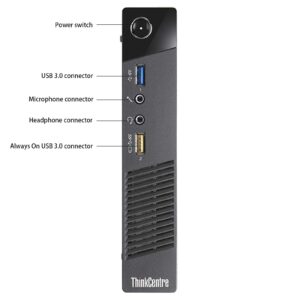 Lenovo ThinkCentre M73 Tiny Desktop PC Computer Package, Intel Core i3 2.9GHz, 8G DDR3, 256G SSD, VGA, DP, USB 3.0, 20 Inch LCD Monitor(Brands May Vary), Keyboard, Mouse, Win10 Pro 64 Bit (Renewed)