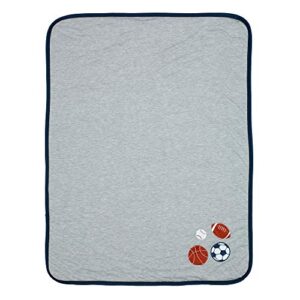 Lambs & Ivy Hall of Fame Sports Jersey/Sherpa Cozy Baby Blanket