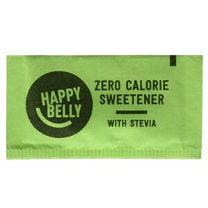 Amazon Brand - Happy Belly, Zero Calorie Stevia Sweetener powder, 140 Packet, 4.93 ounce (Pack of 1) (Previously Sugarly Sweet)