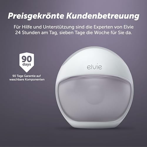 Elvie Curve Manual Wearable Breast Pump | Hands-Free, Kick-Proof, Portable Silicone Pump That Can Be Worn in-Bra for Gentle, Natural Milk Expression | Breast Feeding Essentials White