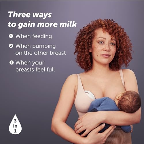 Elvie Curve Manual Wearable Breast Pump | Hands-Free, Kick-Proof, Portable Silicone Pump That Can Be Worn in-Bra for Gentle, Natural Milk Expression | Breast Feeding Essentials White