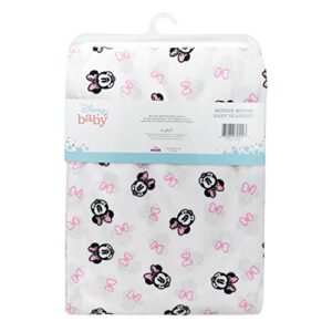 Cudlie Disney Baby Girl Mine Mouse Baby Blanket Double Sided Mink with Pink Minnie Print (30x40)