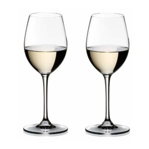 Riedel Vinum Sauvignon Blanc or Dessertwine Glasses 4 Pack Bundle with Wine Pourer with Stopper (2 Items)