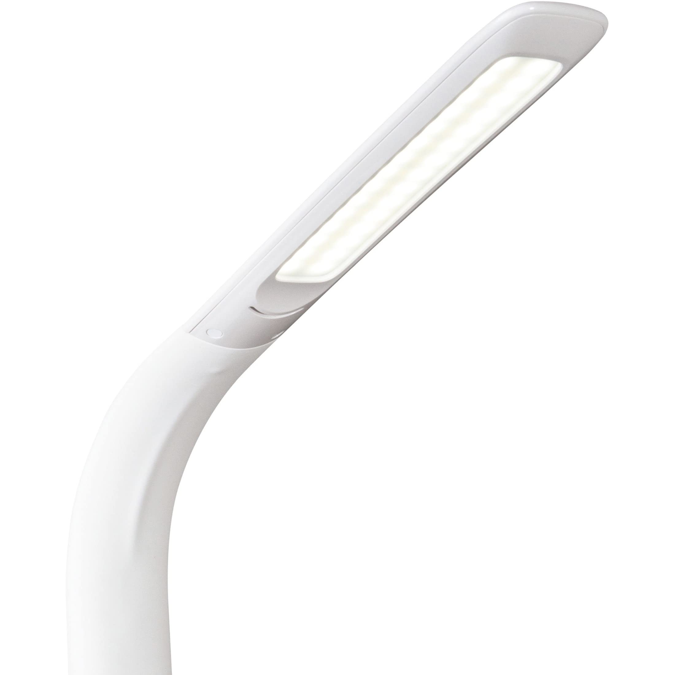 OttLite Purify LED Sanitizing Desk Lamp with Wireless Charging – Eliminates up to 99.9% of Bacteria, Touch Activated, Flexible Neck, Modern Light for Reading, Crafting & Office Desktop