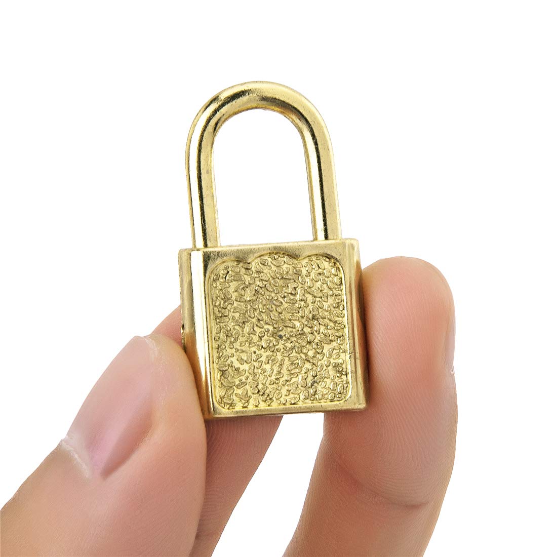 10pcs Mini Cute Diary Padlocks Gold Small Luggage Locks with Keys for Jewelry Boxes Decor