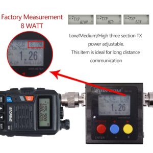 Baofeng UV-5R Upgraded Ham Radio Handheld Two Way Radio UV-S9 Plus 8W Long Range UV5R Portable Rechargeable Walkie Talkie with USB Charger Cable (Black)