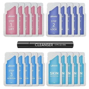 libeauty brow lamination kit lash lift kit lasting 8 weeks sachet disposable upgraded version curling perming wave lotion & liquid set home perm kit