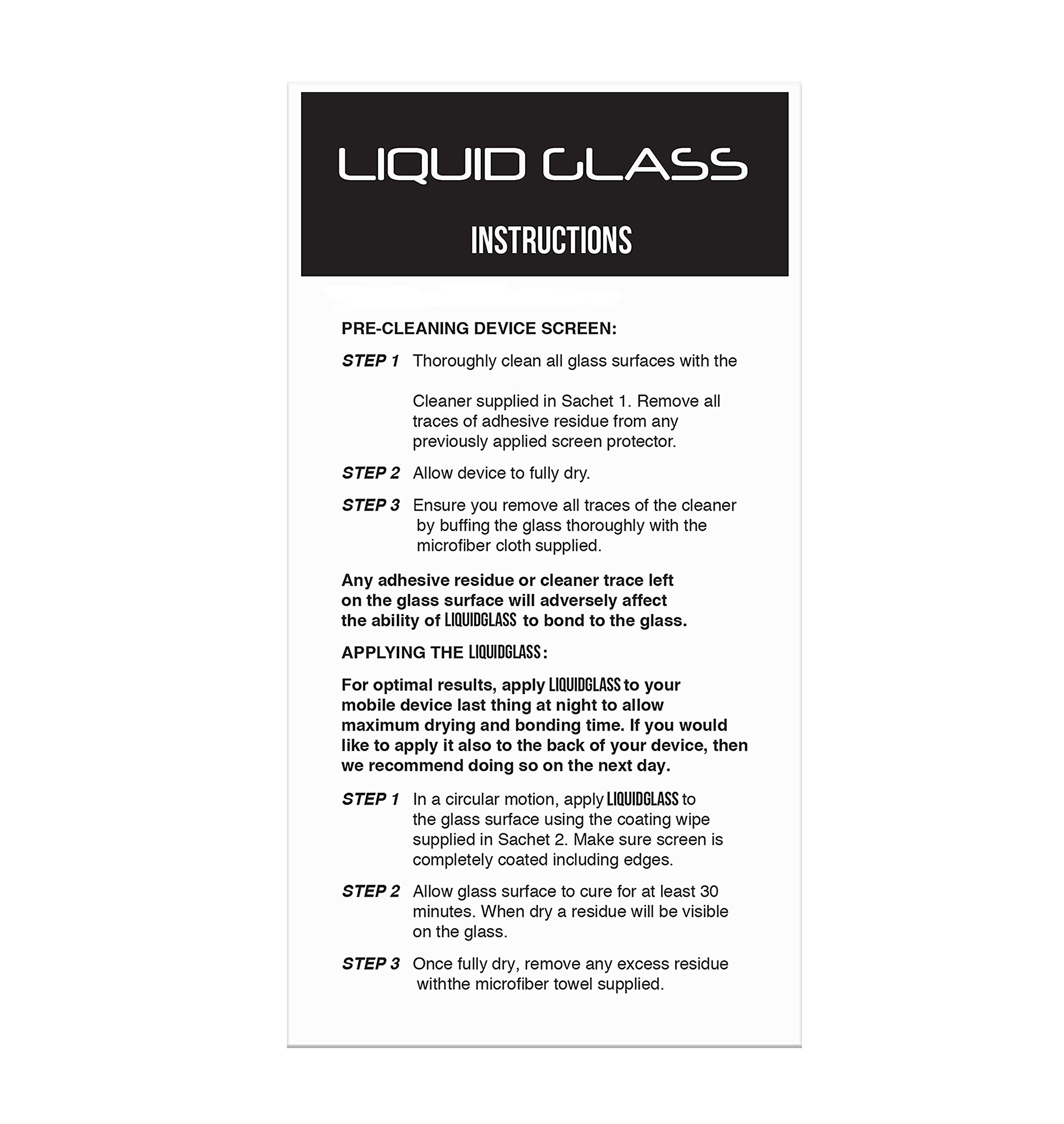 2 Pack Liquid Glass Screen Protector for All Smartphones Tablets and Watches - Universal Fit