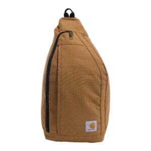 carhartt mono sling backpack, unisex crossbody bag for travel and hiking, carhartt brown