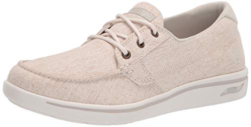 Skechers womens Arch Fit Uplift - Equator Boat Shoe, Taupe, 8 US