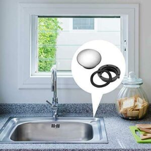 Kitchen Faucet Hole Cover Stainless Steel, Premium Sink Tap Hole Cover, Brushed Stainless Steel (1.2 to 1.6 inch in Diameter)