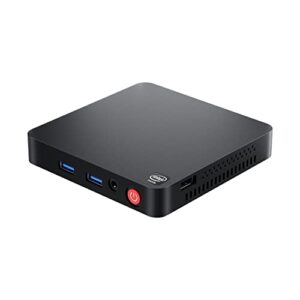 beelink t5 mini pc celeron n4020(4m cache,up to 2.8ghz), 4g ddr+64g emmc, 2.4g/5gwifi, mini computer supports 4k dual hdmi/4*usb3.0/bt5.0，gigabit network