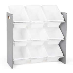 Humble Crew Kids Toy Organizers with Storage Bins (9 Bin, 24" Tall) and (12 Bin, 31" Tall)