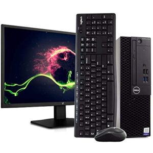 dell optiplex 3050 pc desktop computer, intel i5-6500 3.2ghz, 8gb ram, 1tb hdd, windows 10 pro, 23.6 fhd led monitor, new 16gb flash drive, wireless keyboard & mouse, dvd, wifi (renewed)