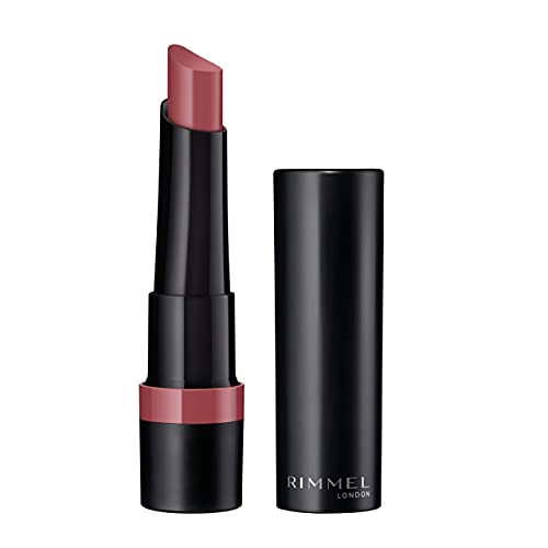 Rimmel Lasting Finish Matte Lipstick - All-Day Intense Lip Color with Exclusive Ruby and Diamond Complex - 220 Mauve Bliss, .14oz