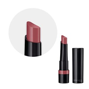 Rimmel Lasting Finish Matte Lipstick - All-Day Intense Lip Color with Exclusive Ruby and Diamond Complex - 220 Mauve Bliss, .14oz