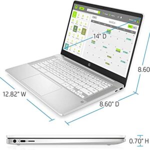 HP Chromebook 14" HD Thin and Light Laptop, Intel Celeron N4000 Dual-Core Processor, 4GB RAM, 32GB eMMC, Backlit Keyboard, WiFi, Up to 13 hrs Battery Life, Chrome OS, Ceramic White