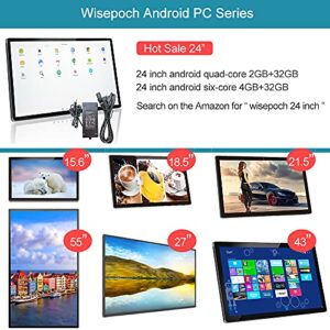 Wisepoch 27 inch Touch Screen Android All-in-one PC with 1920x1080 HDMI WiFi Bluetooth LAN for Learning Working Gaming Advertising