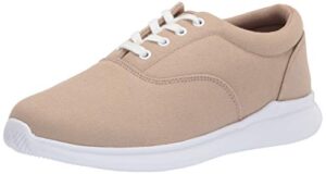 propét women's flicker sneakers, tan, 8 medium us