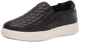 propét women's karly sneaker,black,10 wide