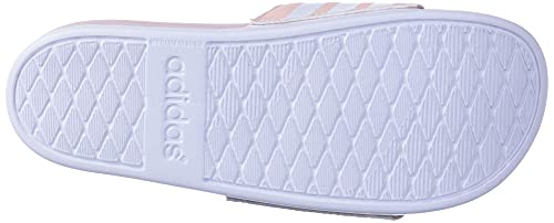 adidas Women's Adilette Comfort Slides Sandal, Vapour Pink/White/White, 8