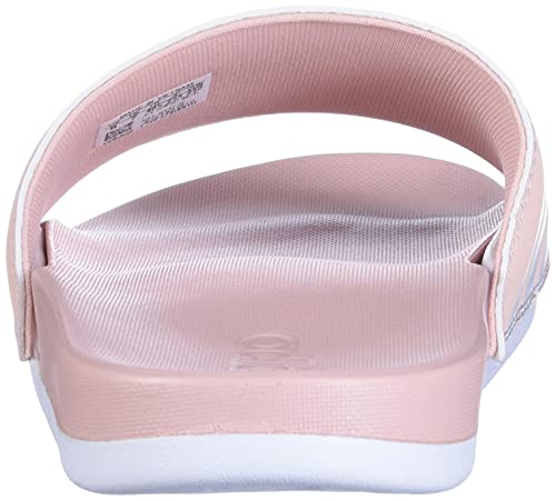 adidas Women's Adilette Comfort Slides Sandal, Vapour Pink/White/White, 8