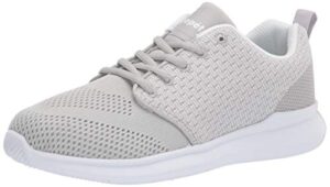 propet women's travelbound tracer sneakers, lt grey, 8 medium us