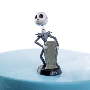 Nightmare Before Christmas Jack Skeleton 6 Piece Birthday Cake Topper Set Featuring 2" Figure Set