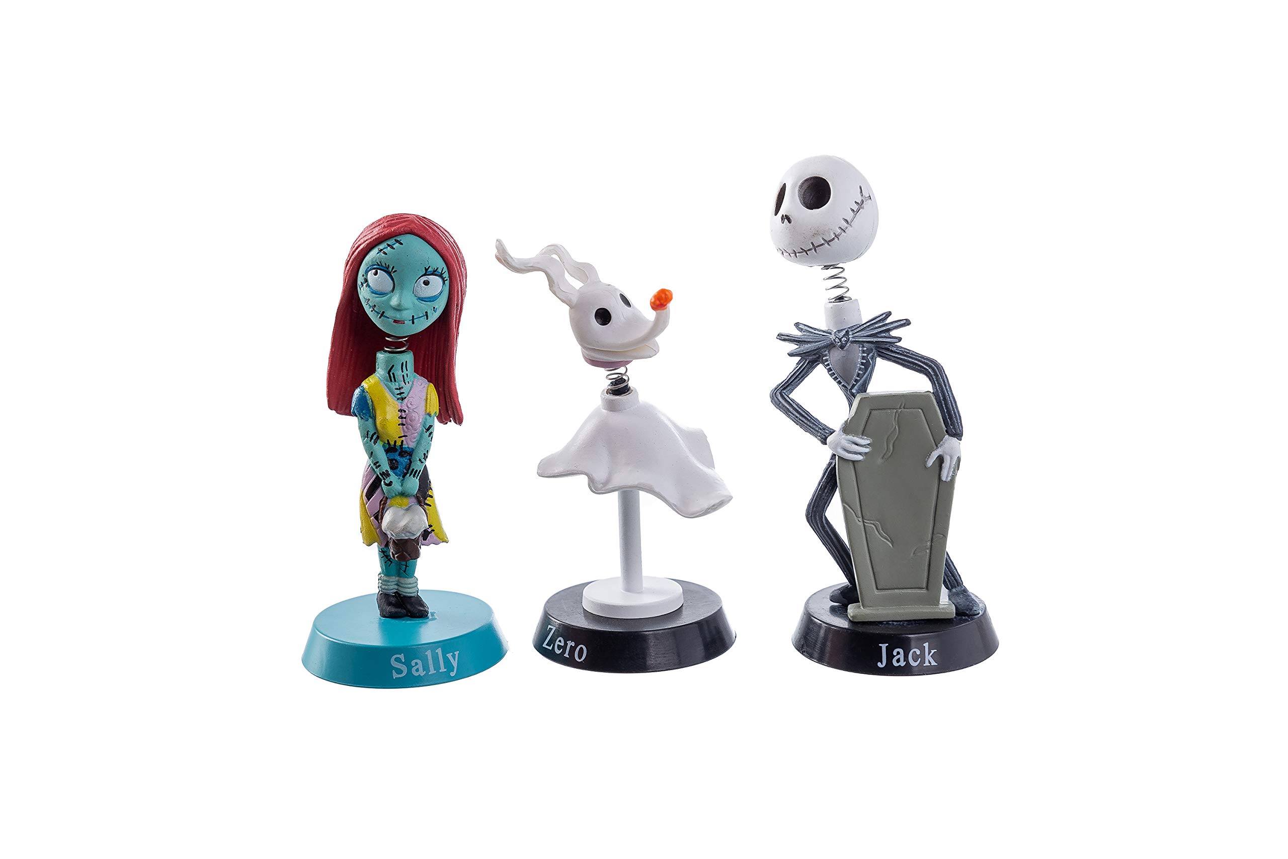 Nightmare Before Christmas Jack Skeleton 6 Piece Birthday Cake Topper Set Featuring 2" Figure Set