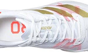 adidas Adizero Adios 6 Running Shoe - Women's FTW White/Gold Metallic/Solar Red, 6.5