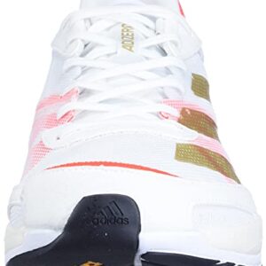 adidas Adizero Adios 6 Running Shoe - Women's FTW White/Gold Metallic/Solar Red, 6.5