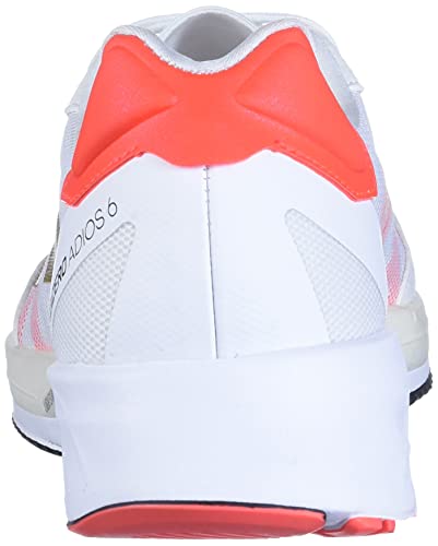 adidas Adizero Adios 6 Running Shoe - Women's FTW White/Gold Metallic/Solar Red, 6.5