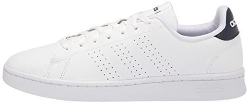 adidas mens Advantage Racquetball Shoe, White/Cloud White/Ink, 11 US