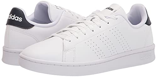 adidas mens Advantage Racquetball Shoe, White/Cloud White/Ink, 11 US